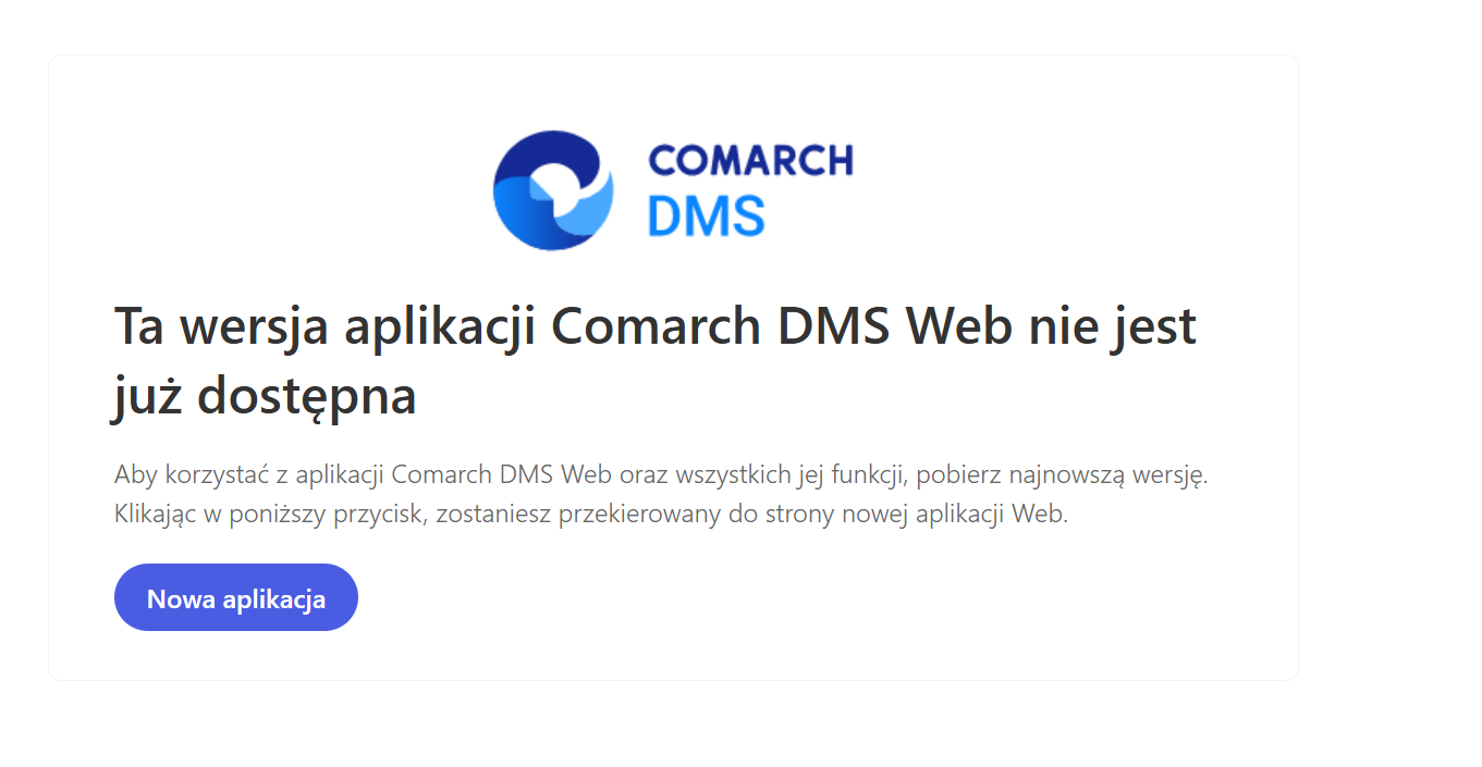 Logowanie – Baza Wiedzy programu Comarch BPM (dawniej DMS)