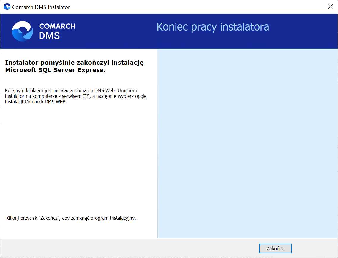 Instalacja Microsoft SQL Server Express za pomocą instalatora Comarch ...