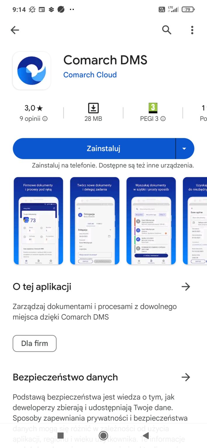 Instalacja – Baza Wiedzy programu Comarch BPM (dawniej DMS)