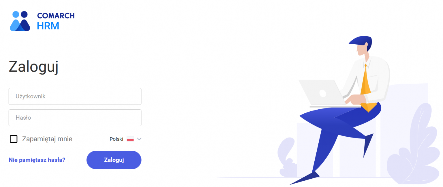 Pierwsze uruchomienie aplikacji – Baza wiedzy Comarch HRM