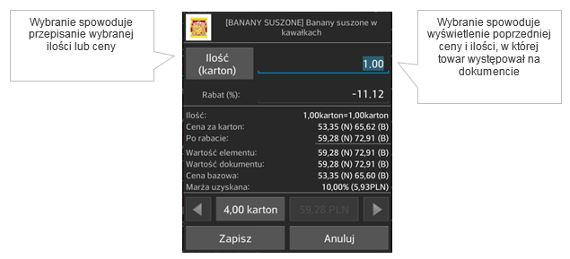 Pełna kalkulacja elementu – Baza Wiedzy aplikacji Comarch Mobile 2024.3