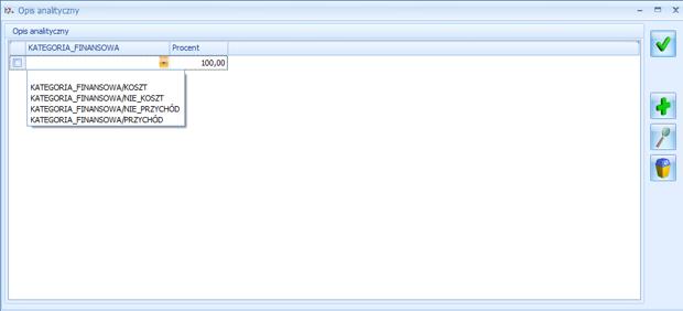Opis analityczny na słownikach