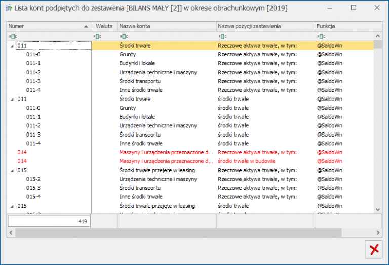 Zestawienia księgowe – informacje ogólne – Baza Wiedzy programu Comarch ERP Optima