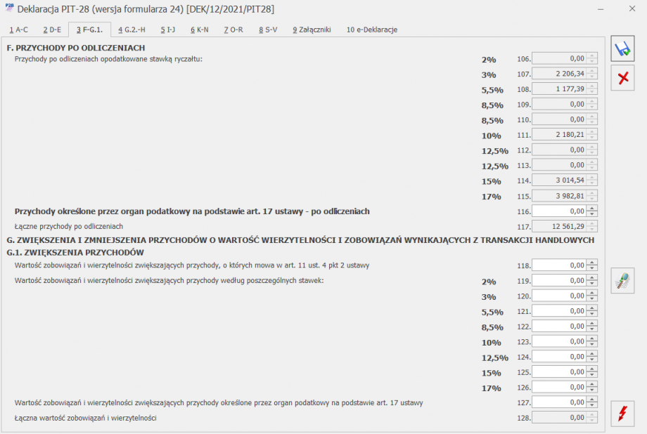 Deklaracja roczna PIT-28 – Baza Wiedzy programu Comarch ERP Optima