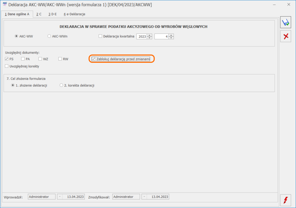 Jak w programie Comarch ERP Optima utworzyć deklarację AKC-WW/AKC-WWn ...