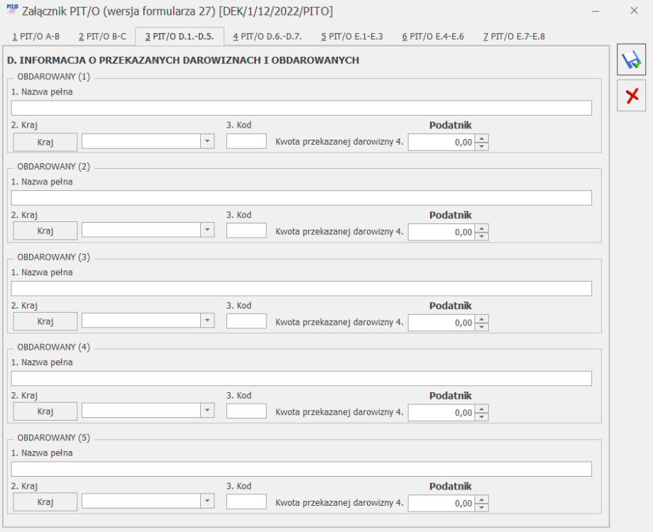Załącznik PIT-O – Baza Wiedzy programu Comarch ERP Optima