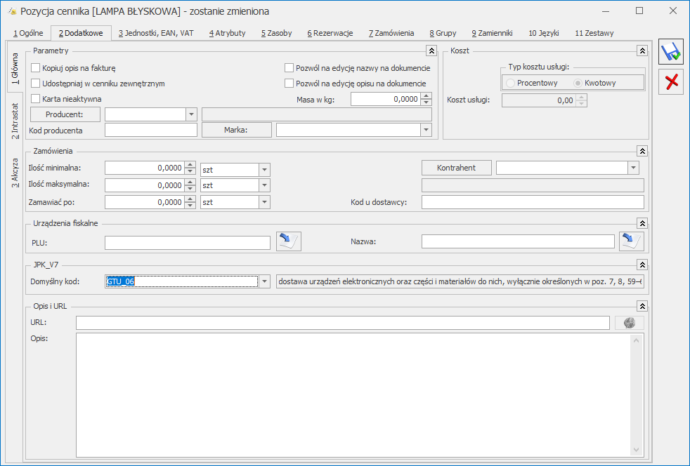OPT088 – Pliki JPK_V7 – przygotowanie dokumentów i generacja pliku ...