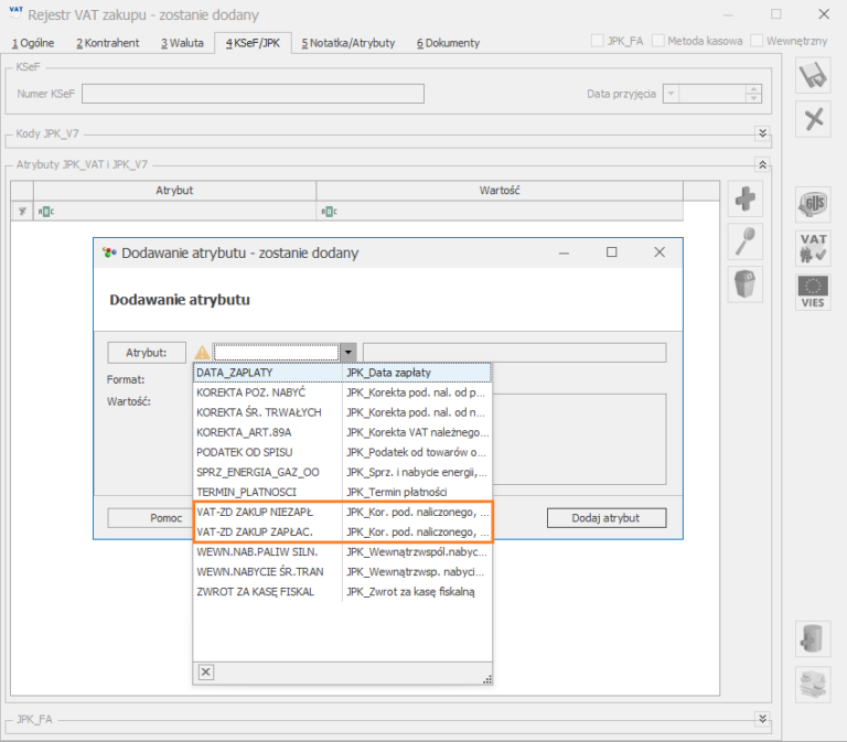 OPT067- Ulga na złe długi w pliku JPK_V7 – Baza Wiedzy programu Comarch ERP Optima