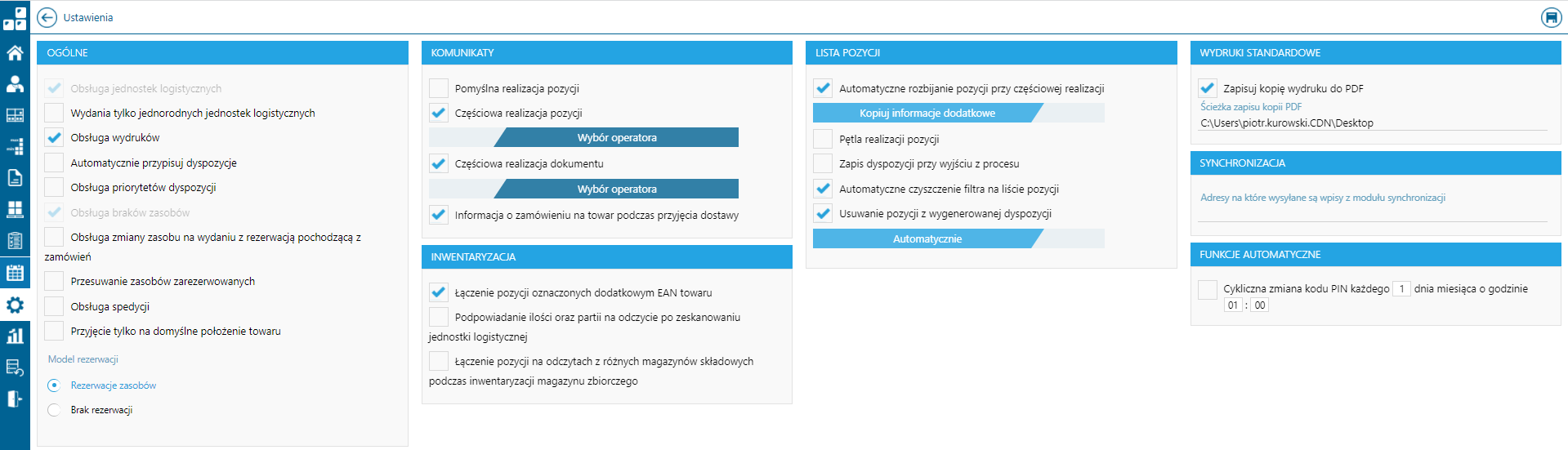Standardowe wydruki etykiet z Comarch WMS – Baza Wiedzy aplikacji Comarch WMS
