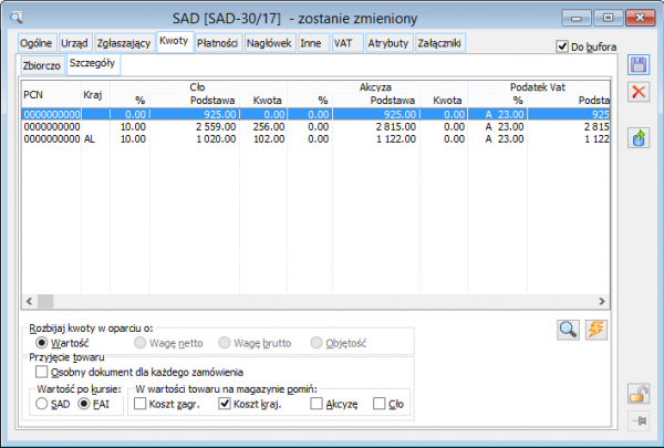 SAD (SAD) – Baza wiedzy Comarch ERP XL
