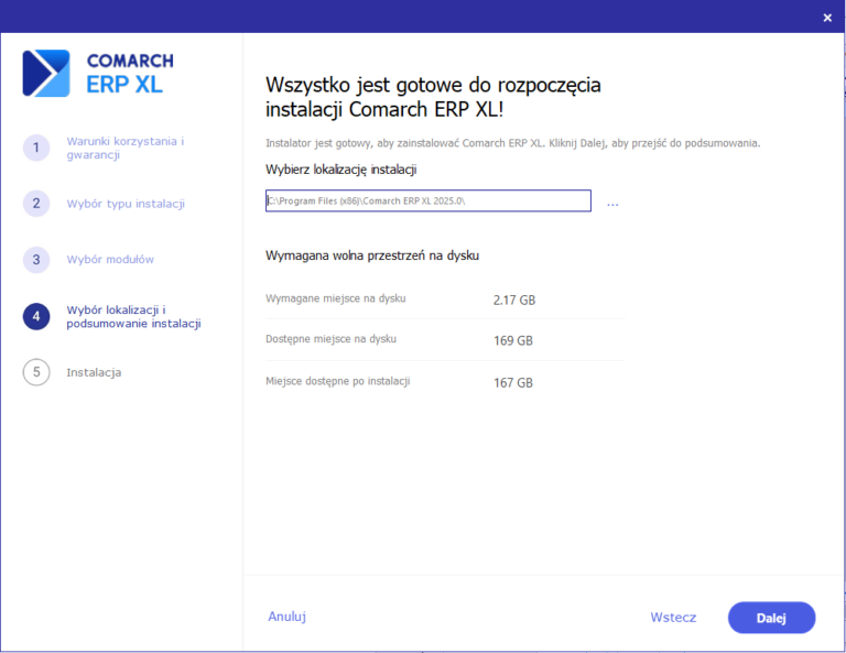 Instalator Systemu Comarch ERP XL 2025.0 – Baza wiedzy Comarch ERP XL