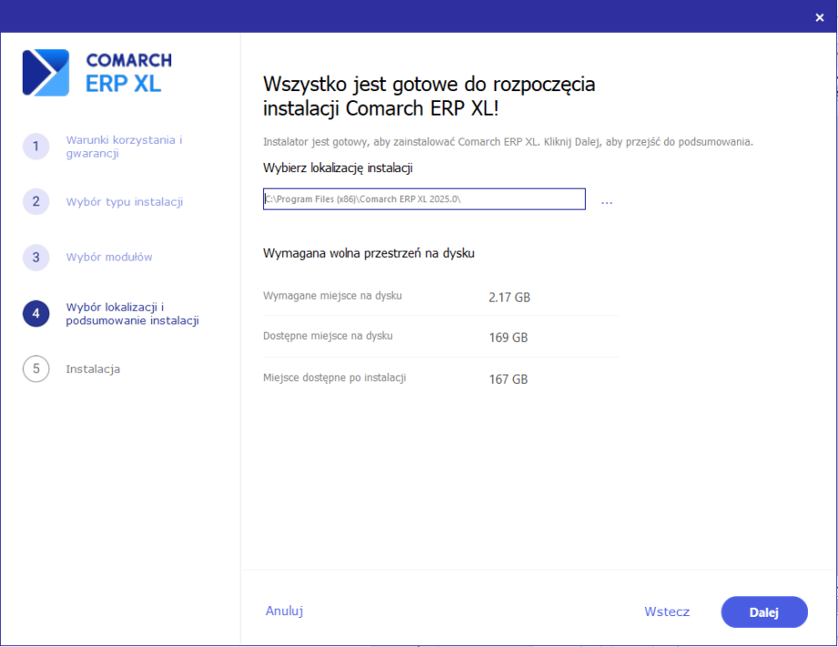 Instalator Systemu Comarch ERP XL 2025.0 – Baza wiedzy Comarch ERP XL